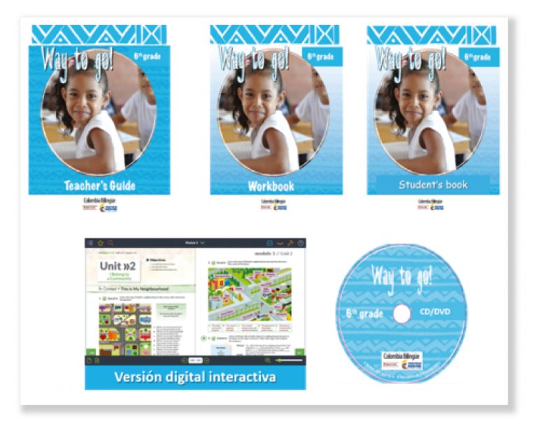 Libros de texto de inglés Way to go! (grados 6.º, 7.º y 8.º) - Ruta Maestra